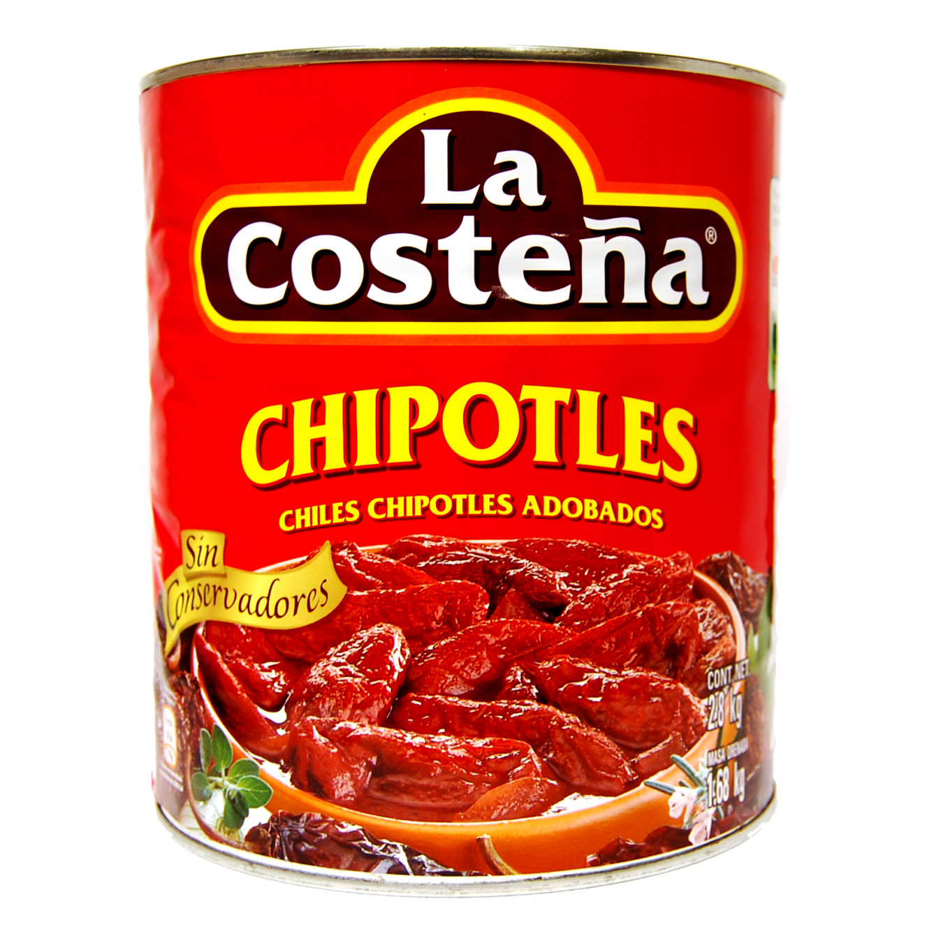 Mexgrocer Europe - La Costena Chipotle in Adobo Sauce 2,8Kg | Buy now ...