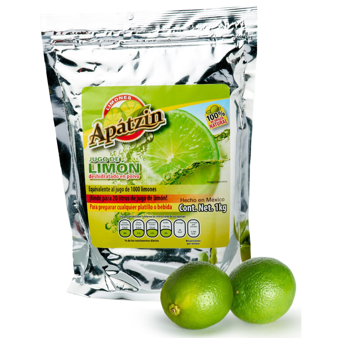 Mexgrocer Europe - Apatzin Lime Powder 1kg | Buy at MexGrocer Europe