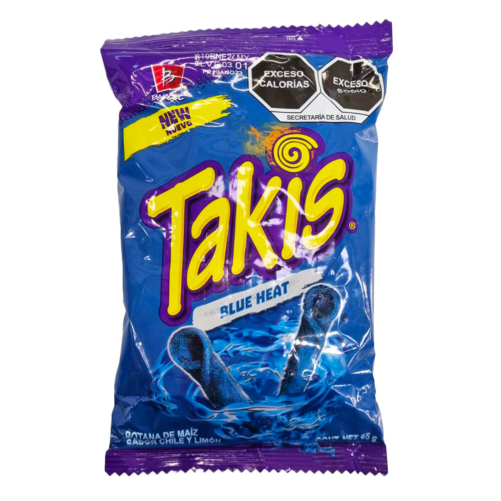 Mexgrocer Europe - Takis Blue Heat 65g | Authentic Mexican Snacks Blue ...
