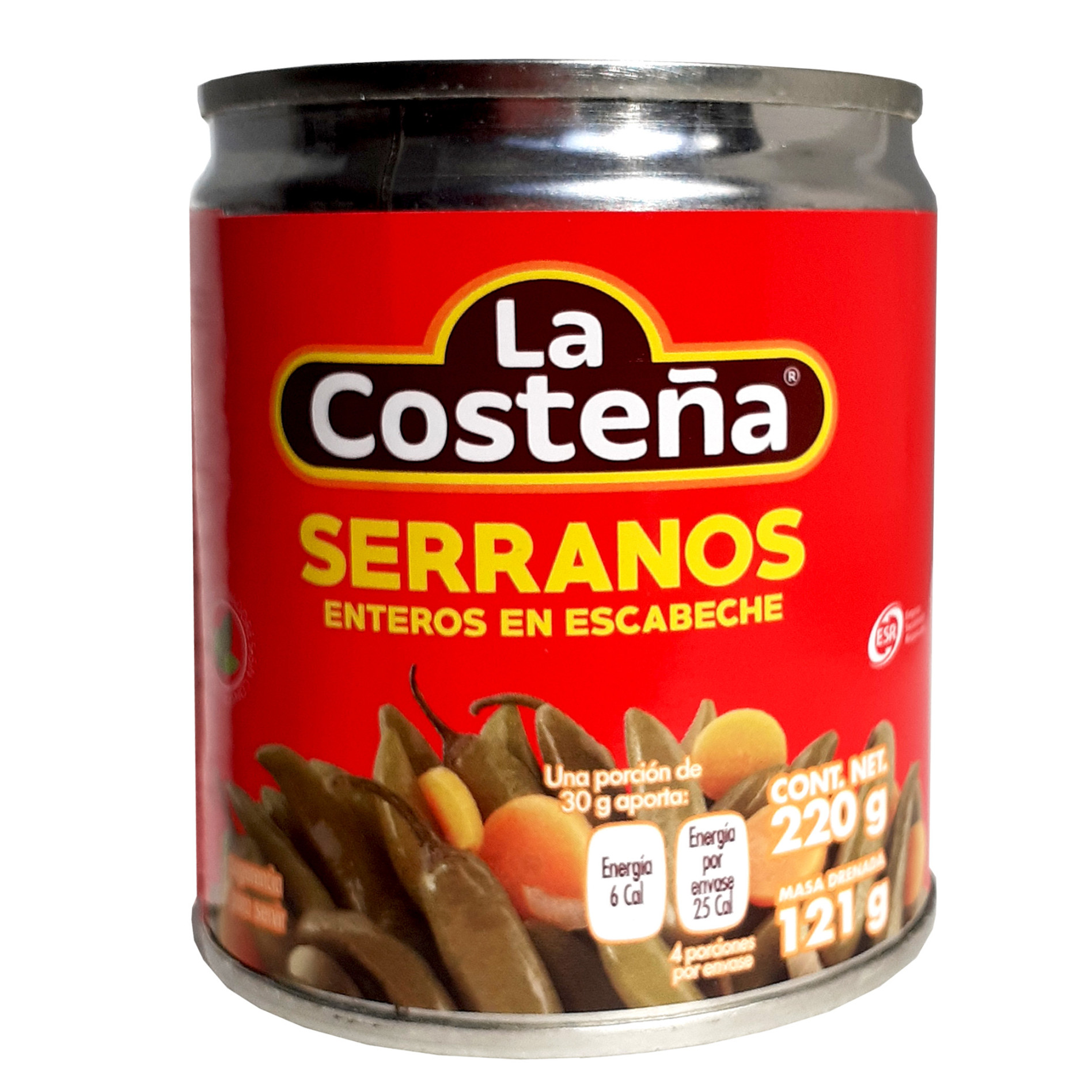 Mexgrocer Europe - La Costena Serrano Whole Chillies 220g | Buy green ...